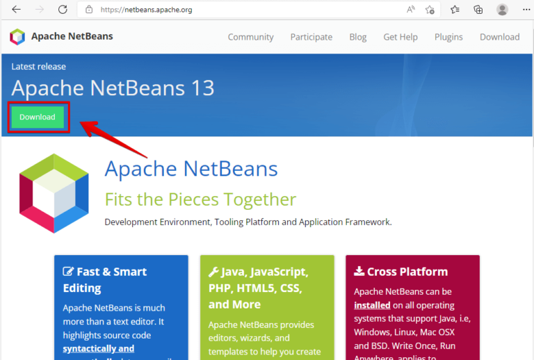 آموزش نحوه نصب NetBeans IDE در ویندوز سرور 2022 • وب آیدین